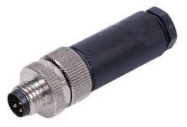 Conector Macho Recto M8 4 pines Atornillable / LS8.4-0/C(BU)